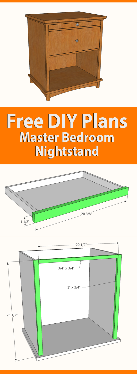 DIY Master Bedroom Nightstand Plans » Famous Artisan