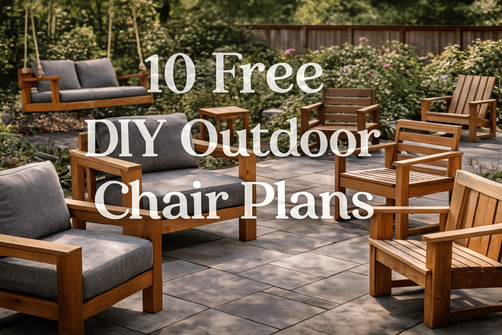 10 Free DIY outdoor chair plans » Famous Artisan