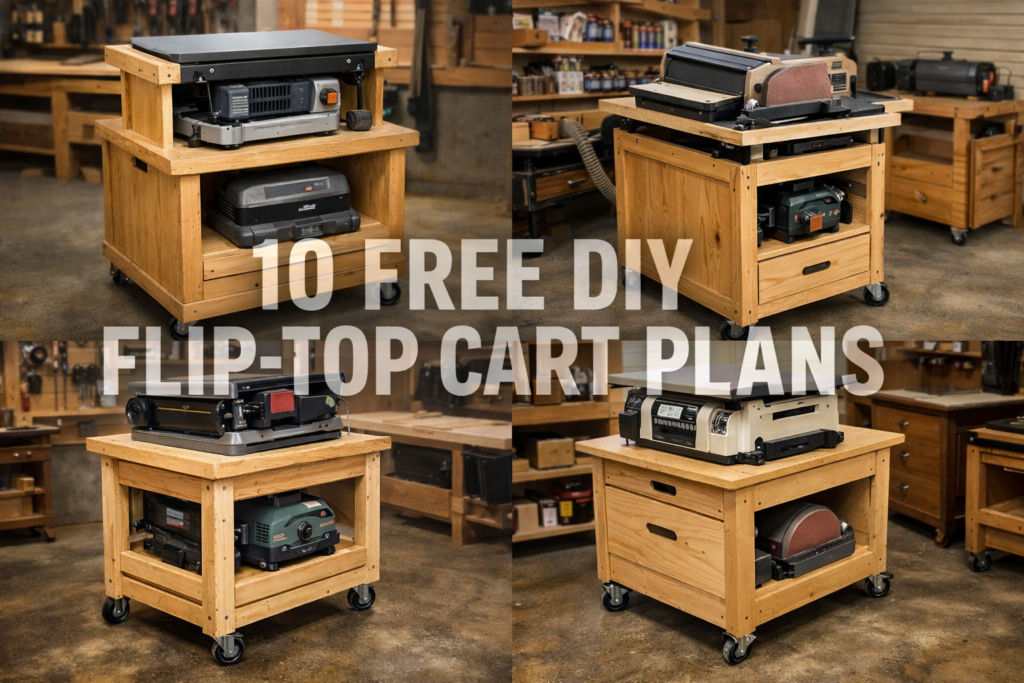 10 Free DIY Flip-Top Cart plans » Famous Artisan